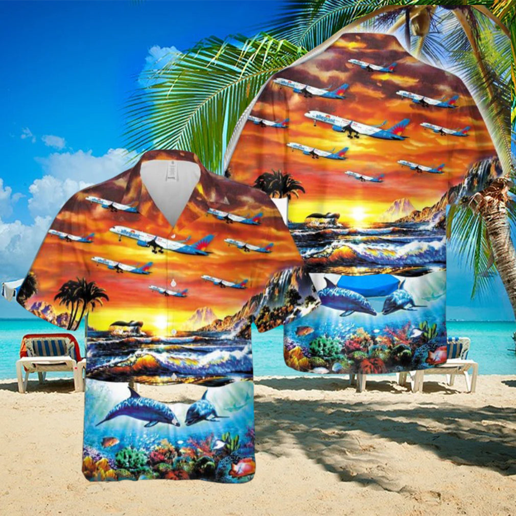 Allegiant Air Boeing 757 204 Hawaiian Shirt Aloha Summer